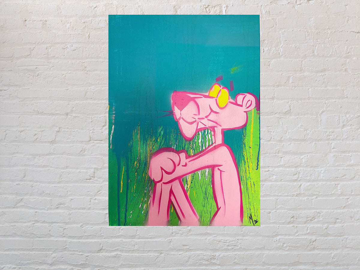 Pop Art Street Art Acryl Gemälde Spray Art Pink Panther - "DEAD ANT ...